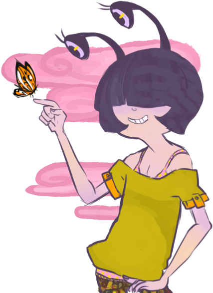 Slug Girl By Darkrailol - Cartoon - (482x625) Png Clipart Download