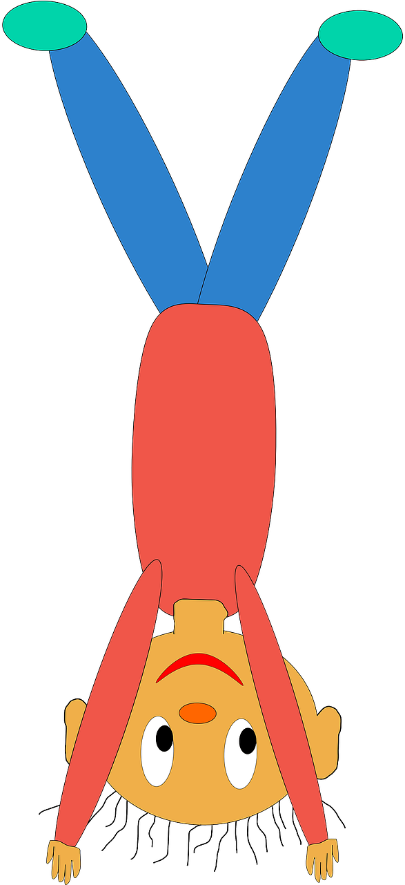 Handstand, Upside Down - Handstand Clipart - (640x1280) Png Clipart ...
