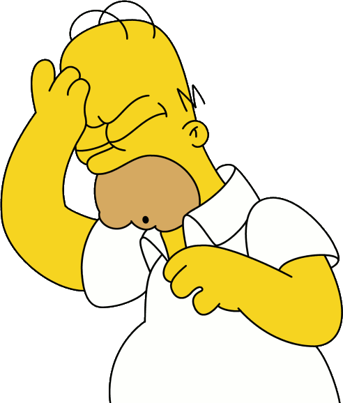 Homer Simpson Doh - (492x578) Png Clipart Download