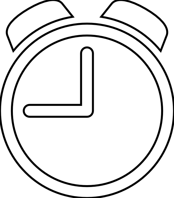 Clock Clip Art - Clock Symbol Transparent White - (555x630) Png Clipart ...
