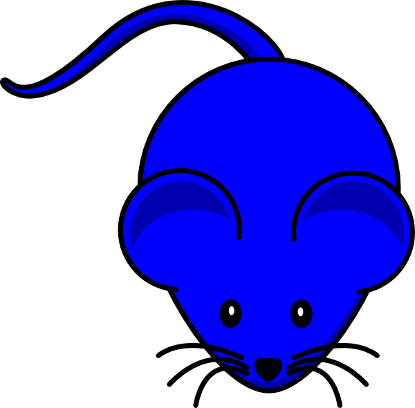 Blue Mouse Clipart - (600x590) Png Clipart Download