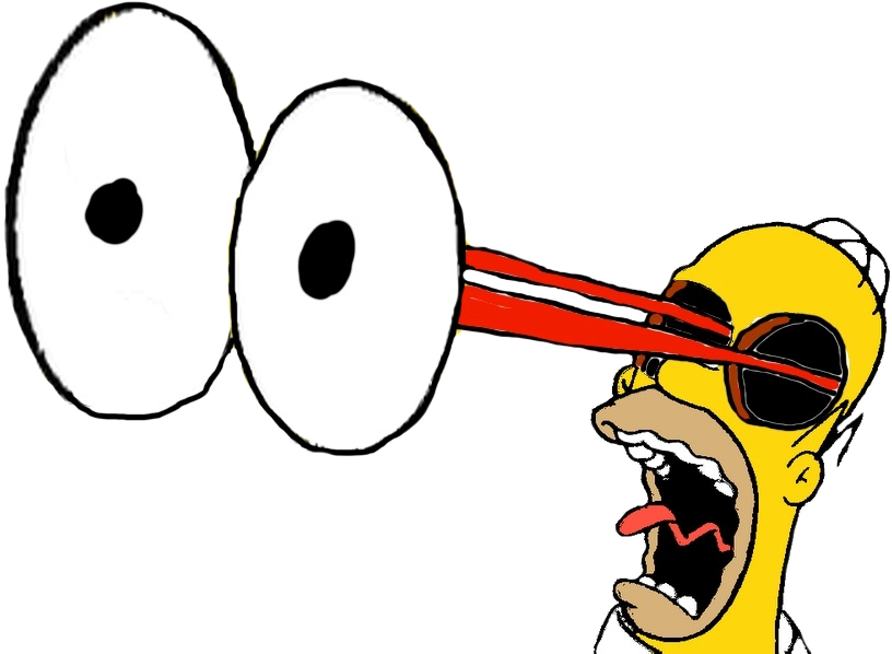 Homer Simpson's Eyes Popping Out By Darthraner83 - Cartoon Eyes Popping ...