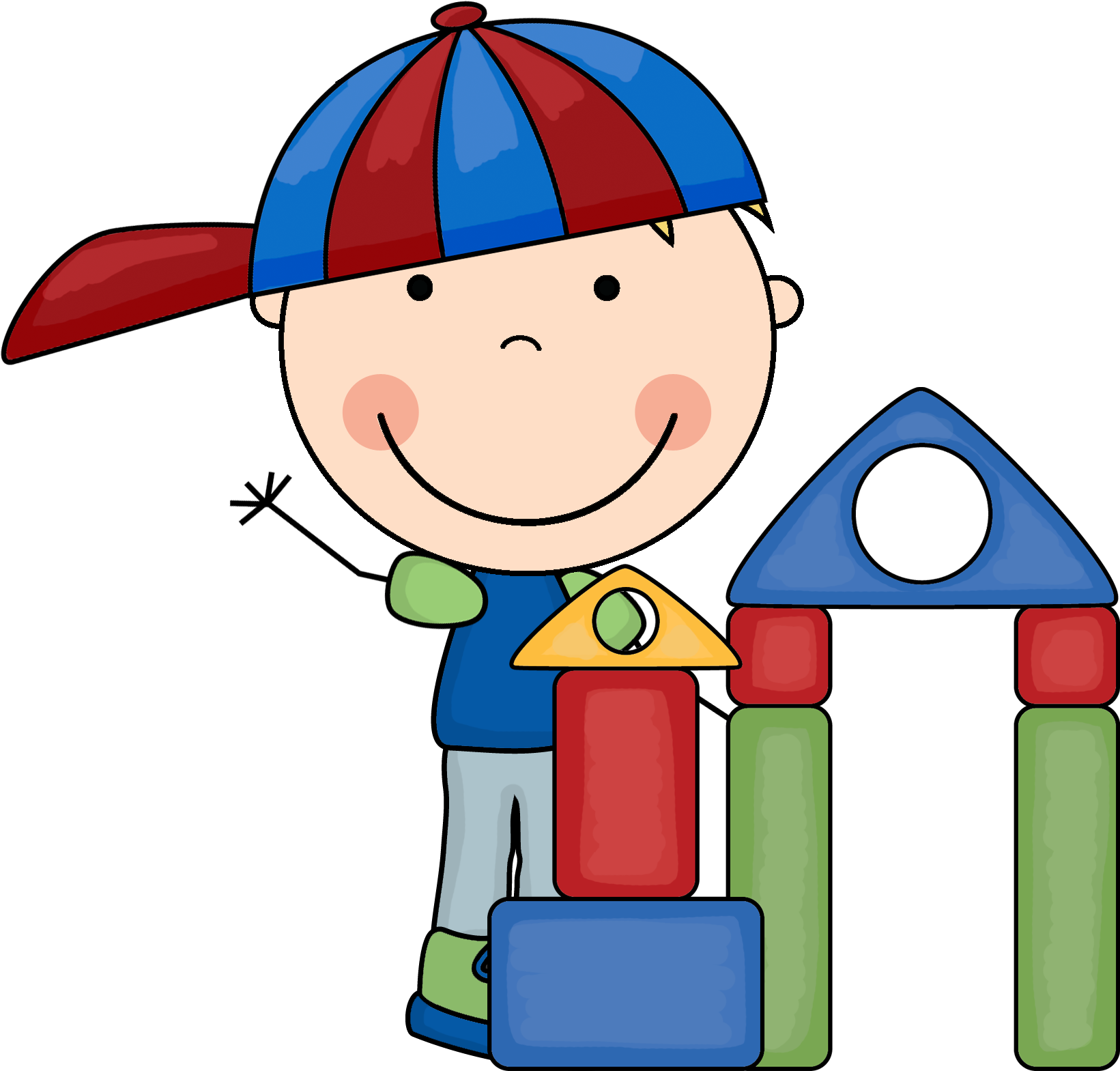 Blocks Center Clipart - Preschool Block Center Clipart - (1641x1569 ...