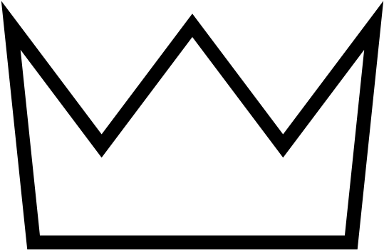 Black Crown Clipart - Three Point Crown Tattoo - (564x600) Png Clipart ...