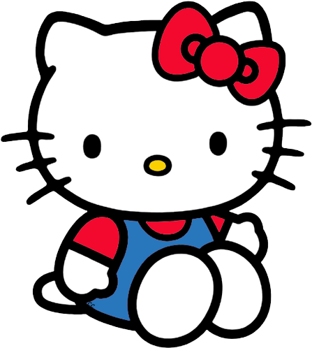 Kitty Clip Art - Hello Kitty Sitting Down - (728x811) Png Clipart Download
