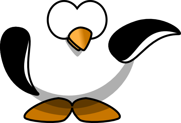 Penguin P Clip Art At Clker - Clip Art - (600x407) Png Clipart Download