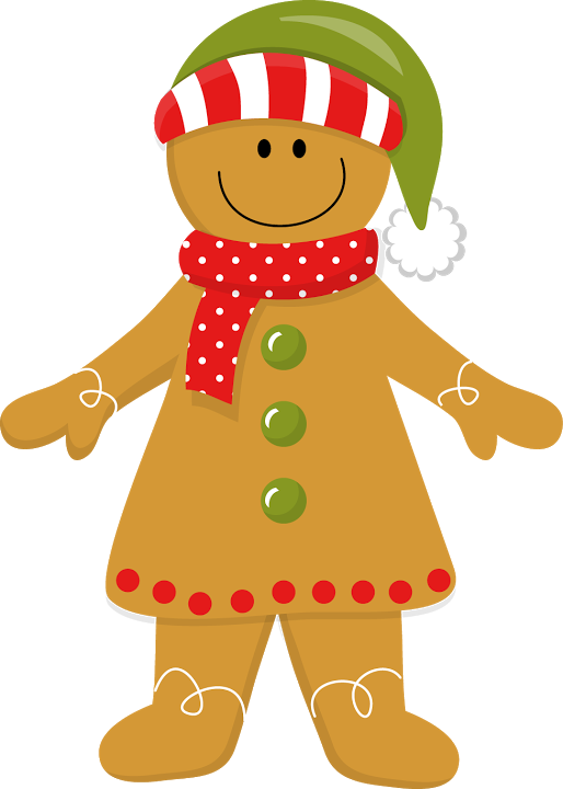 Christmas Gingerbread Girl - Gingerbread Woman Clipart - (514x720) Png ...