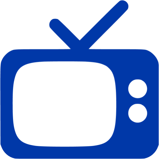 Royal Azure Blue Tv Icon - Tv Icon Png - (512x512) Png Clipart Download
