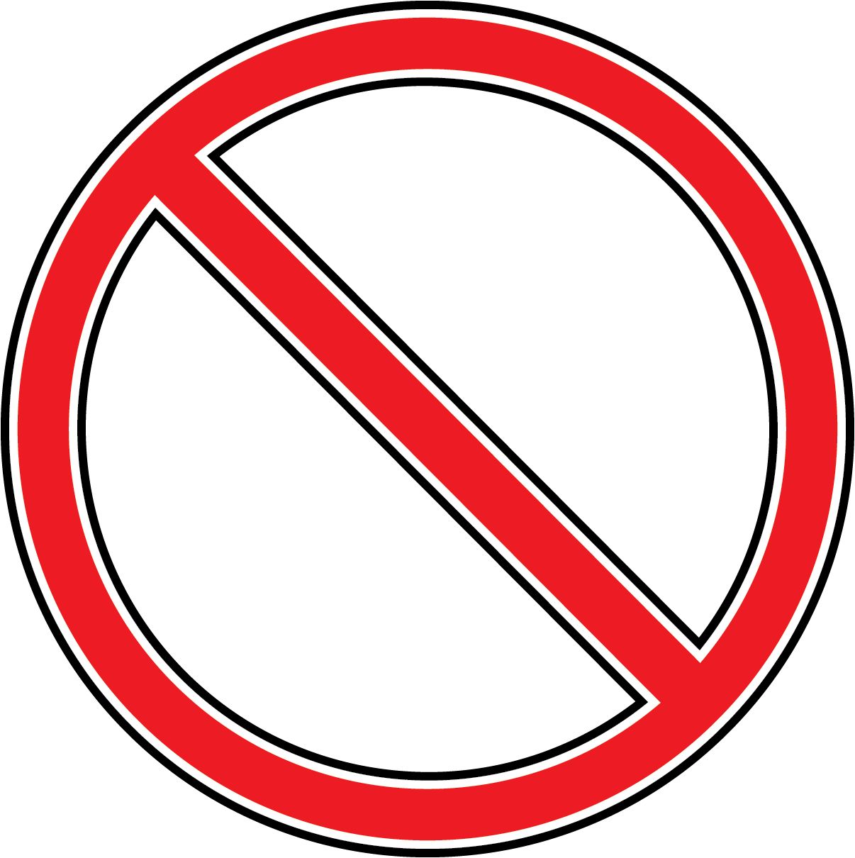 No Symbol Clip Art Clipart Best - Red Circle With Line - Full Size PNG ...