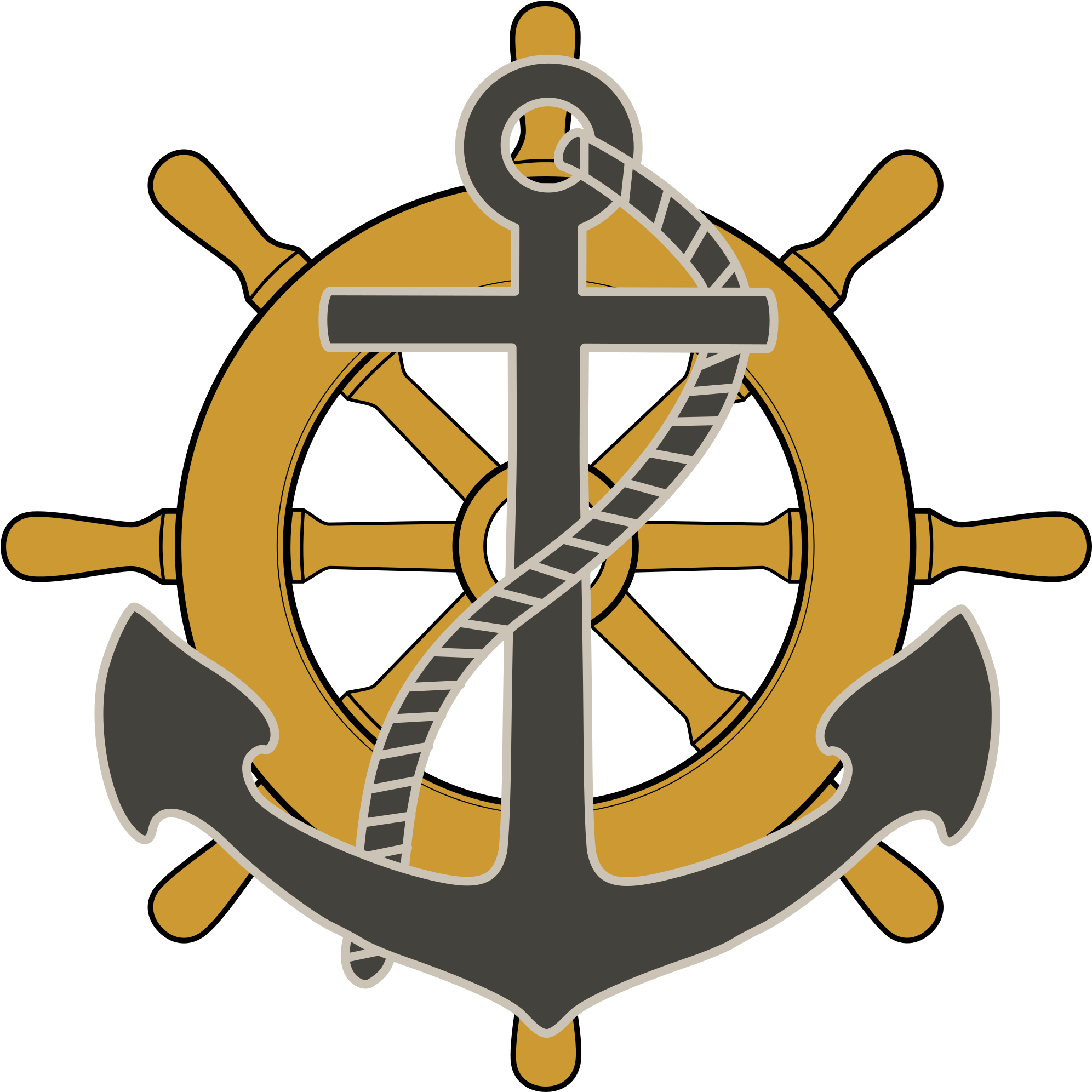 Marine Engineering - Ship Wheel Anchor Png - (2000x2000) Png Clipart ...