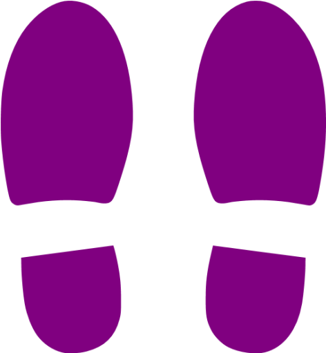 Footprint Clipart Purple - Blue Footprints Png - Full Size PNG Clipart ...