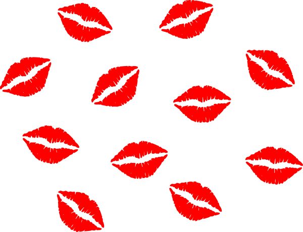 Cartoon Kissy Lips - Wall Sticker Kiss Me - (600x460) Png Clipart Download