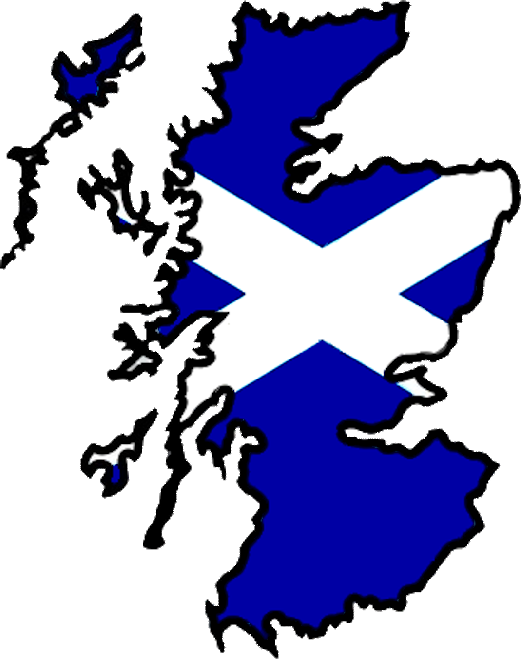 Scotland Flag Map Big - Scotland Map Vector - (1136x1505) Png Clipart ...
