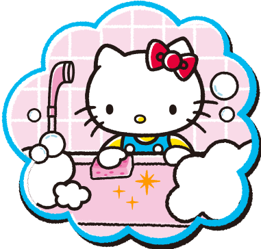 Hello Kitty / Housekeeping - Hello Kitty Without Background - (381x364 ...