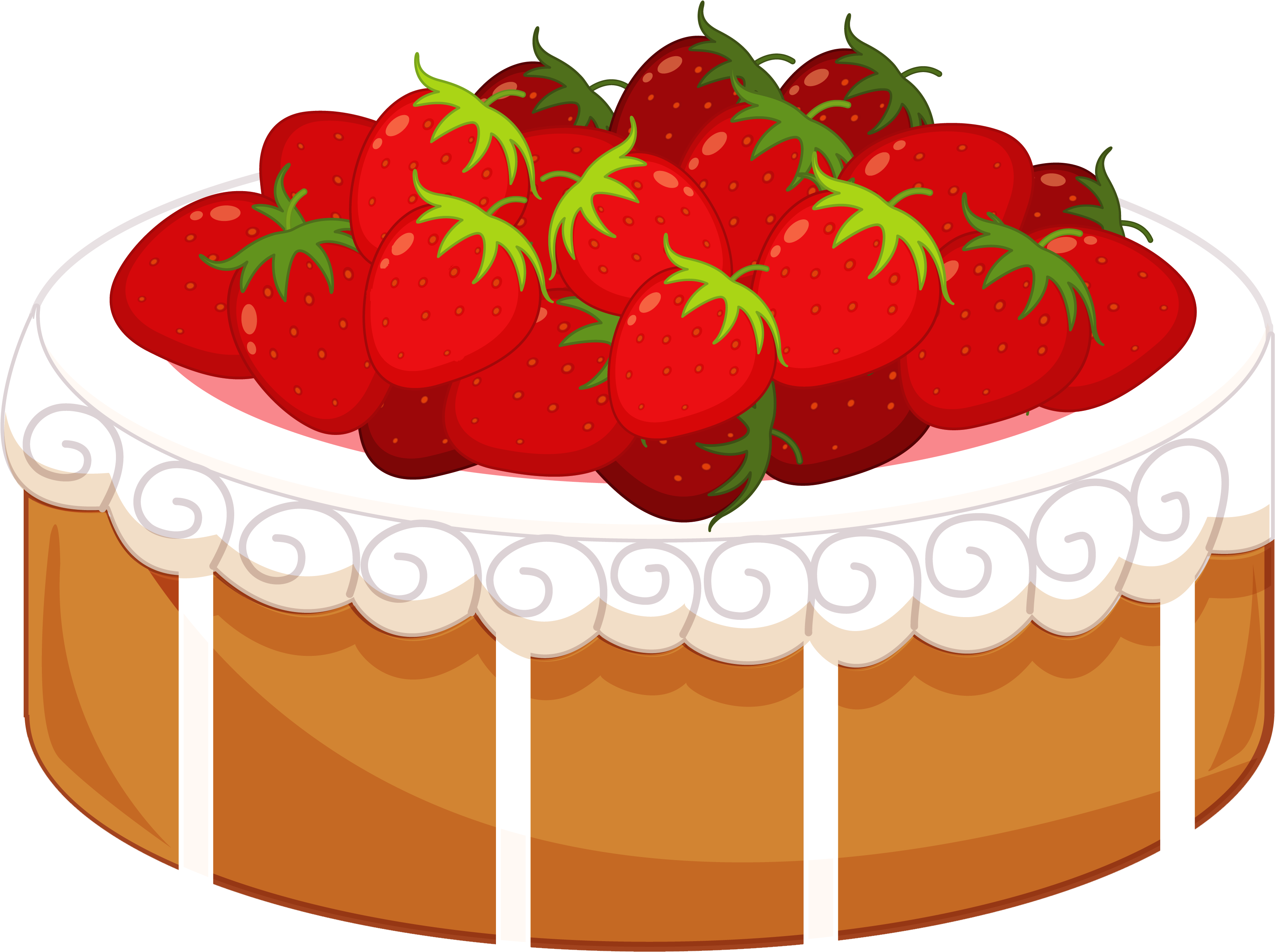 Happy Birthday Wishes Greetings Clipart Cake With Candles - Strawberry ...