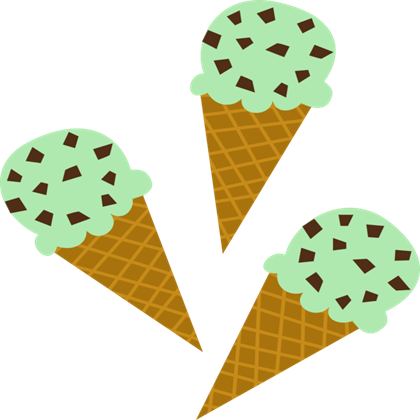 Mint Clipart Mint Chocolate Chip - Ice Cream Cutie Mark - (420x420) Png ...