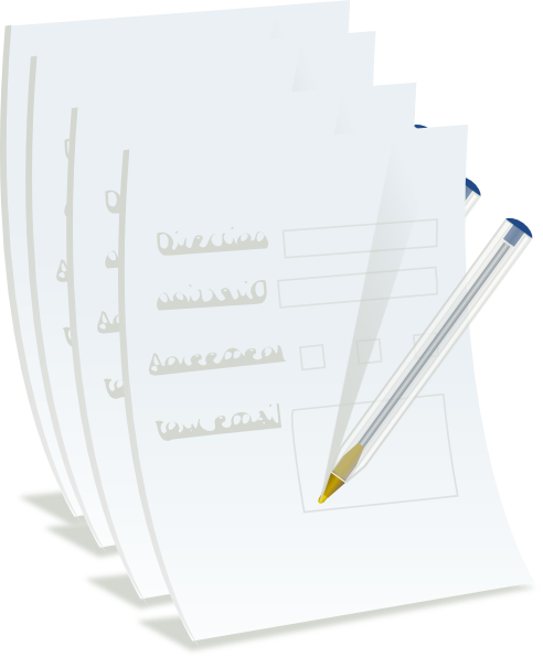 Paper Sheet Form Clipart - Sheets Of Paper Clipart - (492x596) Png ...