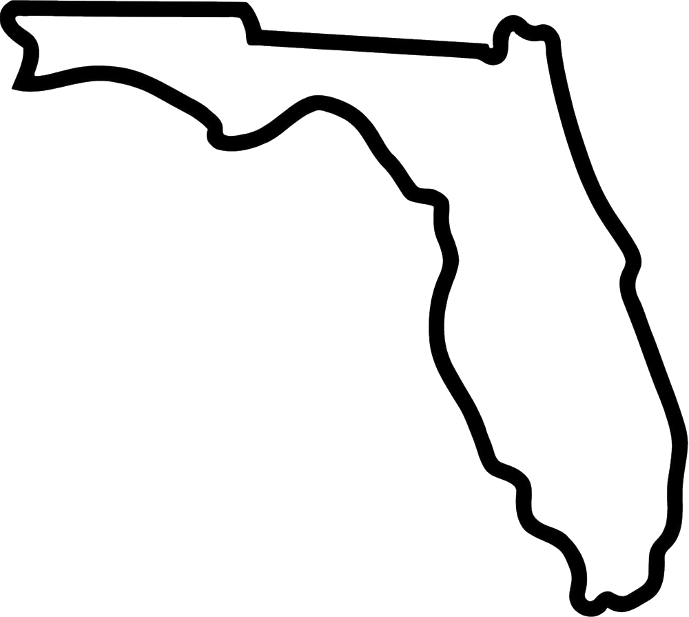 Florida-outline Copy - Florida Gators Free Svg File - (1000x895) Png ...