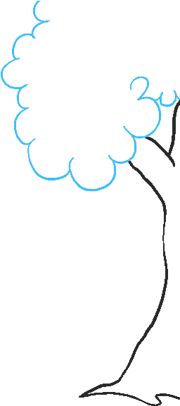 How To Draw Cartoon Forest - Drawing - (678x600) Png Clipart Download