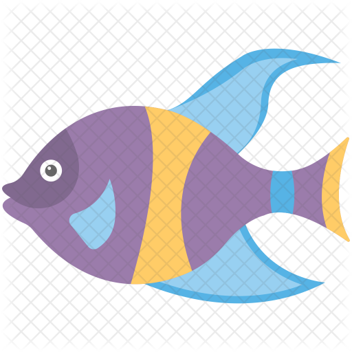 Fish Icon - Aquatic Animal - (512x512) Png Clipart Download
