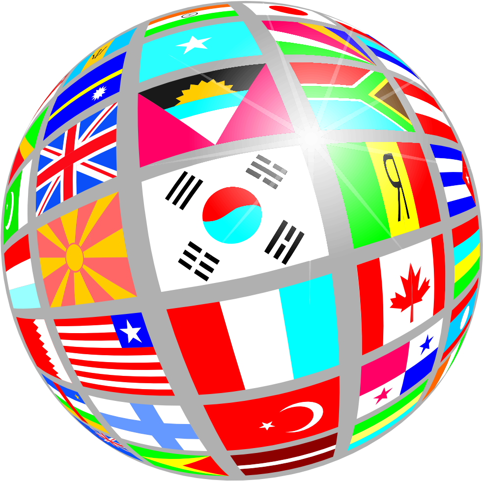 Clipart Of Nation, Flags And Abroad - Circle - (999x994) Png Clipart ...