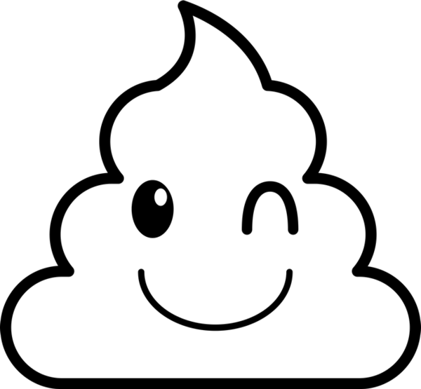 Winking Poop Emoji Rubber Stamp Emoji Stamps Stamptopia - Draw A Poop ...