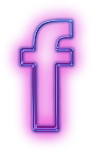 Pink Facebook Logo Png - Neon Social Media Icons Png - (512x512) Png ...