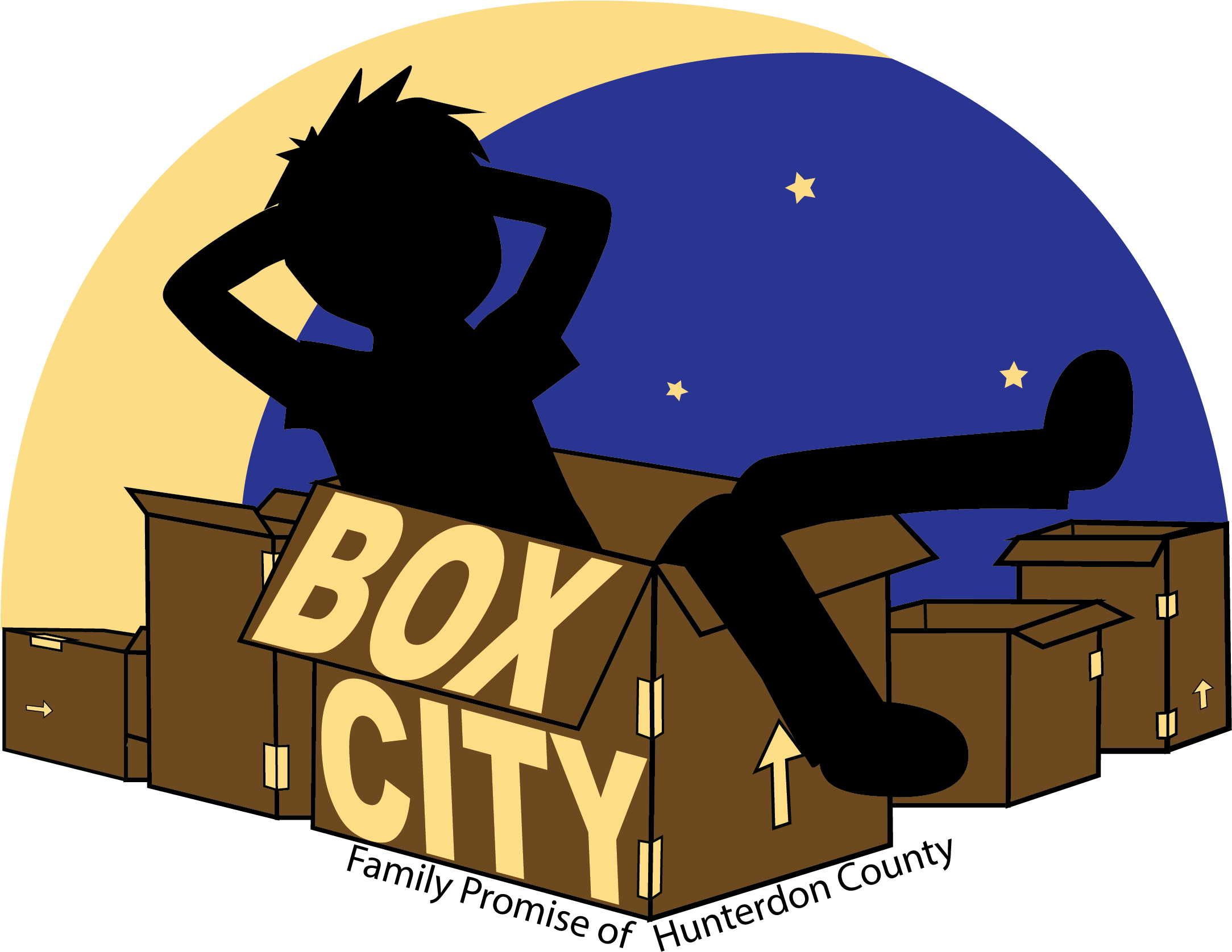 Box Clipart Final - Cardboard Box City Family Promise - (2184x1726) Png ...
