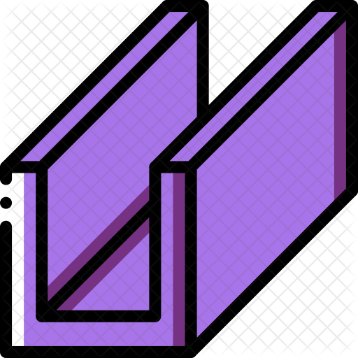 Steel U Beam Icon - Construction - Full Size PNG Clipart Images Download