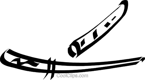 Samurai Sword Royalty Free Vector Clip Art Illustration - Samurai Sword ...