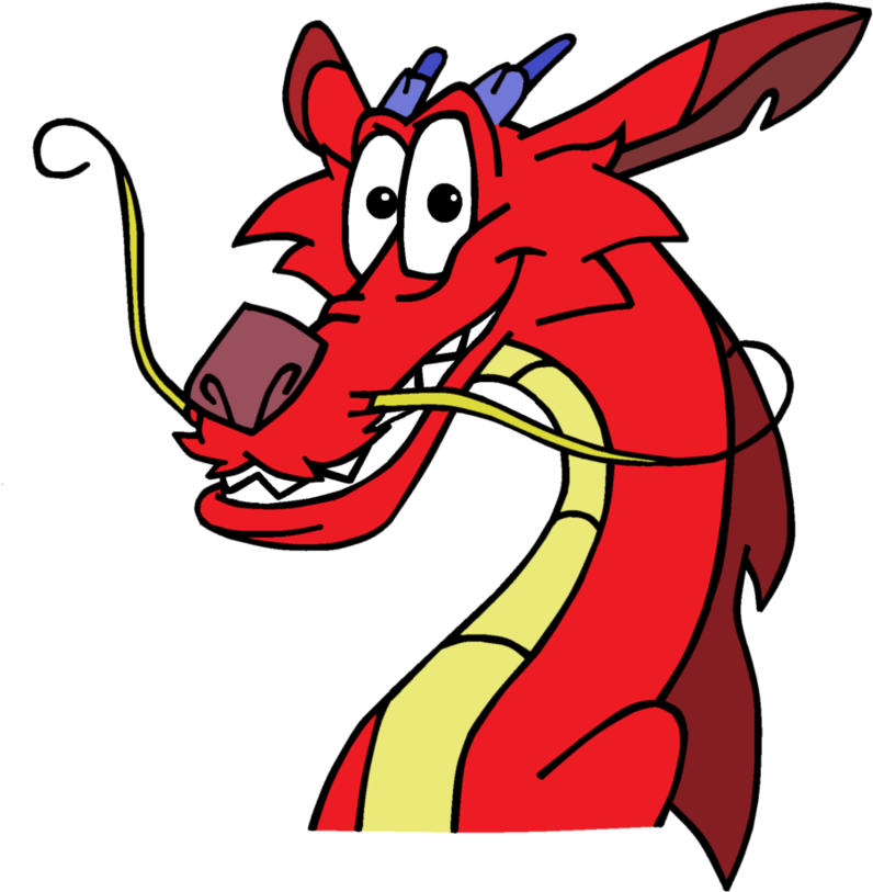Mushu Colored By Sonicxjones - Cartoon - (901x887) Png Clipart Download