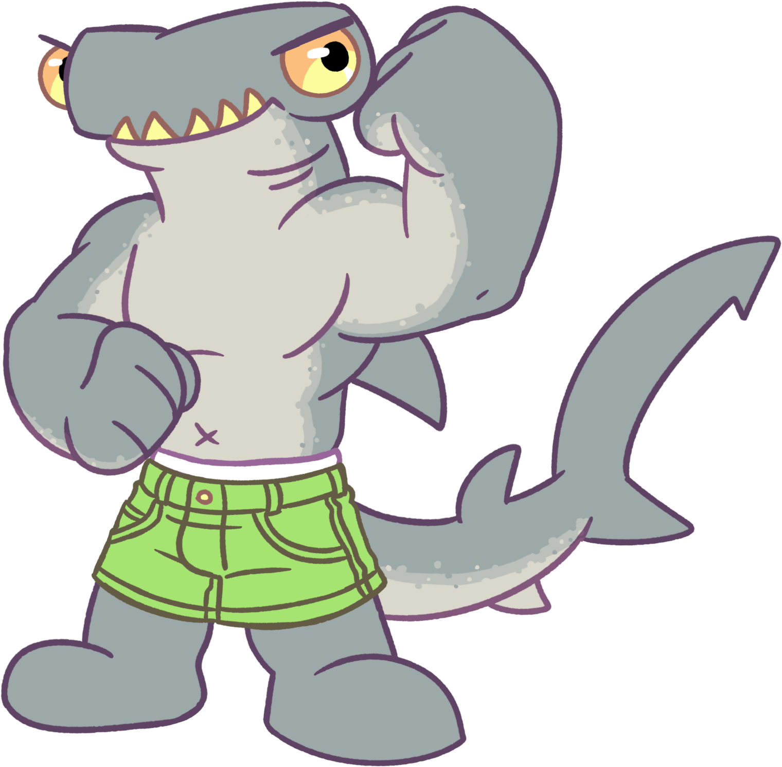 Hammerhead Clipart Robot - Hammerhead Shark Cartoon - (1600x1600) Png ...