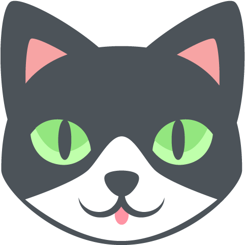 Emoji Clipart Cat - Black Cat Emoji Png - (512x512) Png Clipart Download