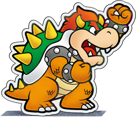 A Flat Koopa King Who's Still Amazing - Mario And Luigi Paper Jam Paper ...