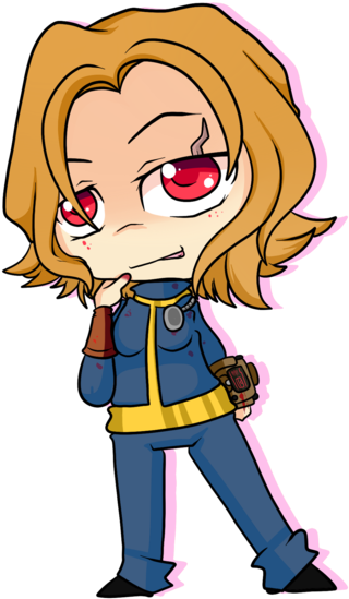 Fallout 4 Fan Art Chibi Deviantart - Cartoon - (600x600) Png Clipart ...