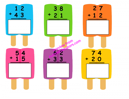 Digit Number Clipart - Addition Of 2 Digit Numbers Clip Art - (500x500 ...