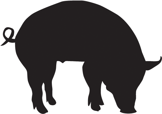 Twitter - Pig Silhouette Png - (600x600) Png Clipart Download