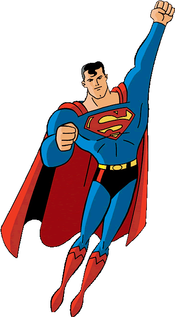 Superman - Clipart - Superman Clipart Gif - (370x660) Png Clipart Download