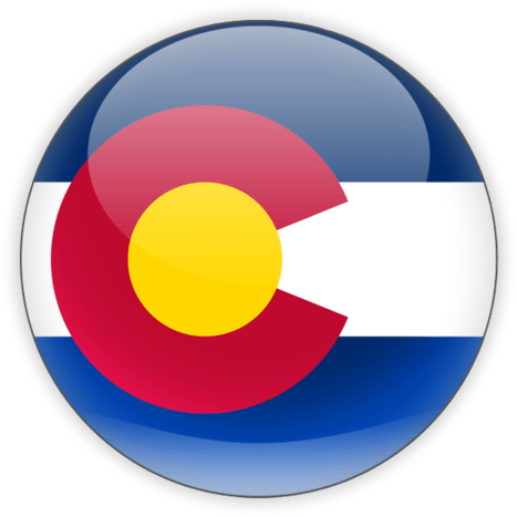 Round Colorado State Flag - (640x480) Png Clipart Download