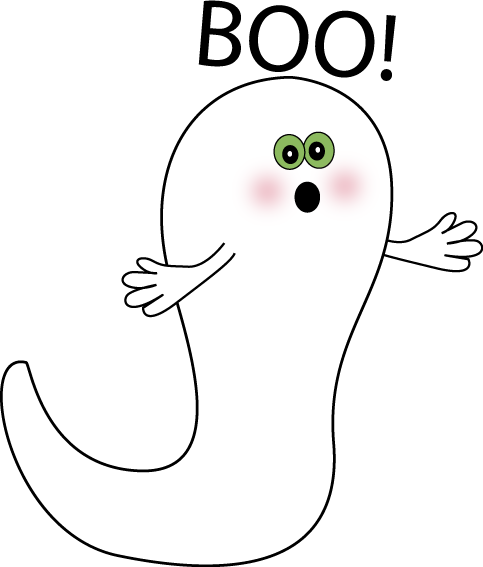 Boo Ghost - Black - Full Size PNG Clipart Images Download