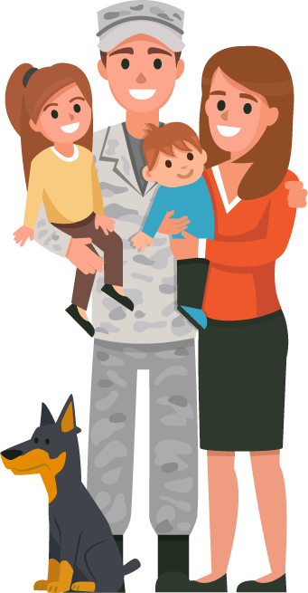 Military Clipart Military Family - Clip Art Military Family - (341x655 ...