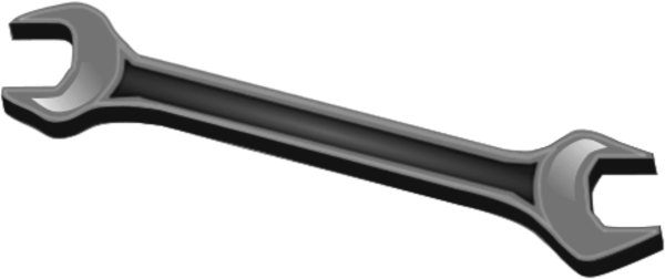 Wrench Vector Clip Art - Clip Art - (600x252) Png Clipart Download