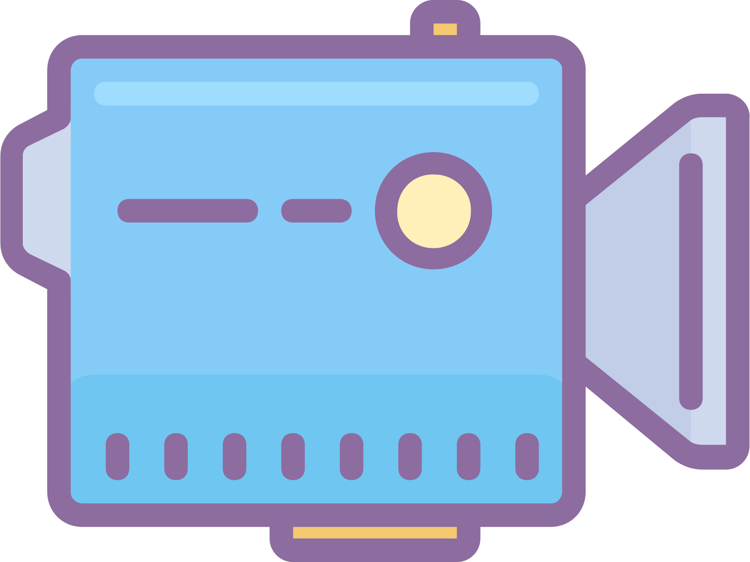 Video Camera Icon - Cute Video Icon - (1514x1134) Png Clipart Download