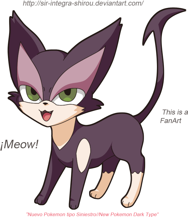 Cat Type Pokemon Images - Pokemon Cat - (700x758) Png Clipart Download