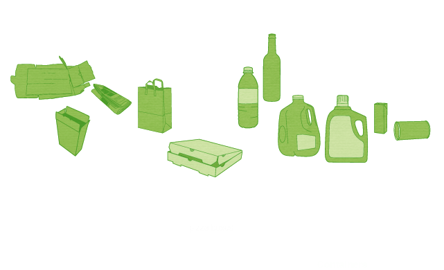 Recycling Infographic - Glass Bottle - (640x409) Png Clipart Download