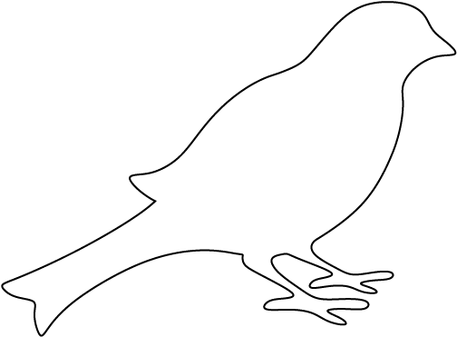 Greatest Bird Patterns To Trace Pattern Use The Printable - Line Art ...