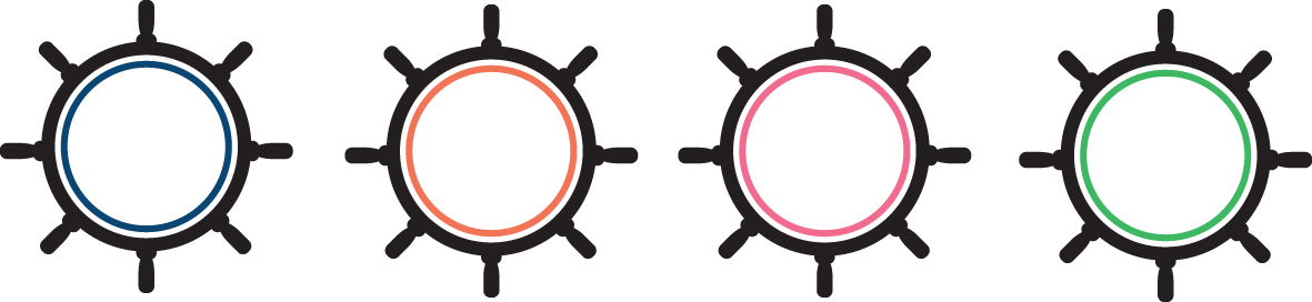 Ship Wheels - Minecraft - (1181x272) Png Clipart Download