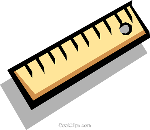Ruler Royalty Free Vector Clip Art Illustration - Meter Stick Clip Art ...