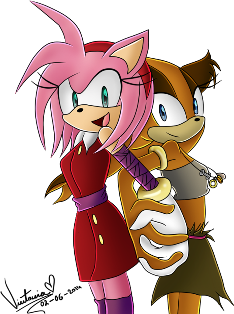 Amy - Sticks And Amy Sonic Boom - (1055x1281) Png Clipart Download