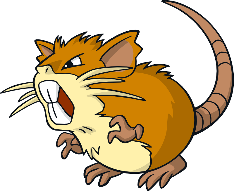 Raticate Png - (800x654) Png Clipart Download